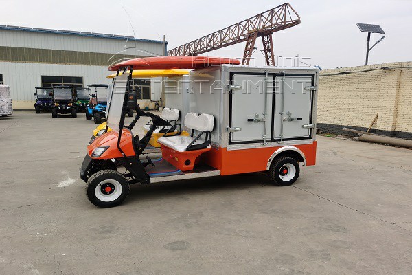 Electric Food Delivery Golf Cart |unique shape |places |advantages